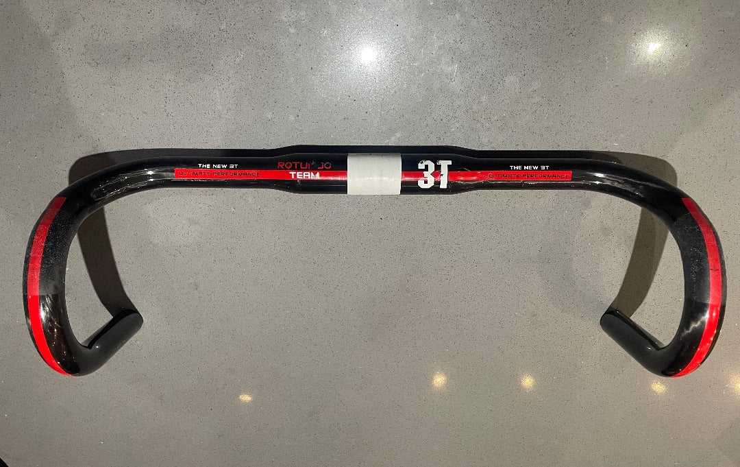 *3T Rotundo Team Carbon Drop Bar Blk/Red 440mm